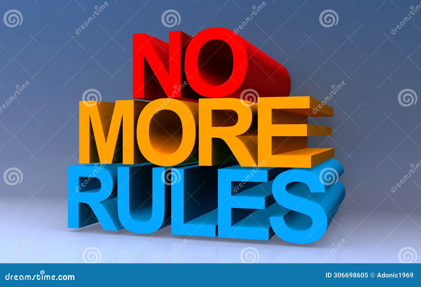 No more rules on blue stock illustration. Illustration of reinvention ...