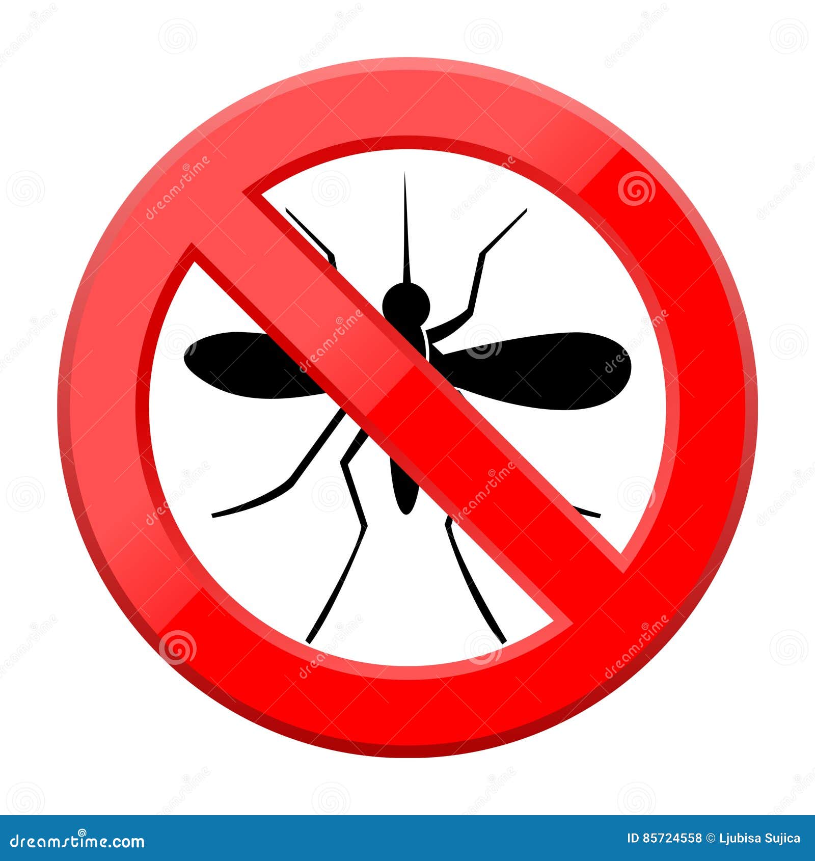 No Mosquito Sign, Stop Mosquito Sign Stock Vector - Illustration of ...