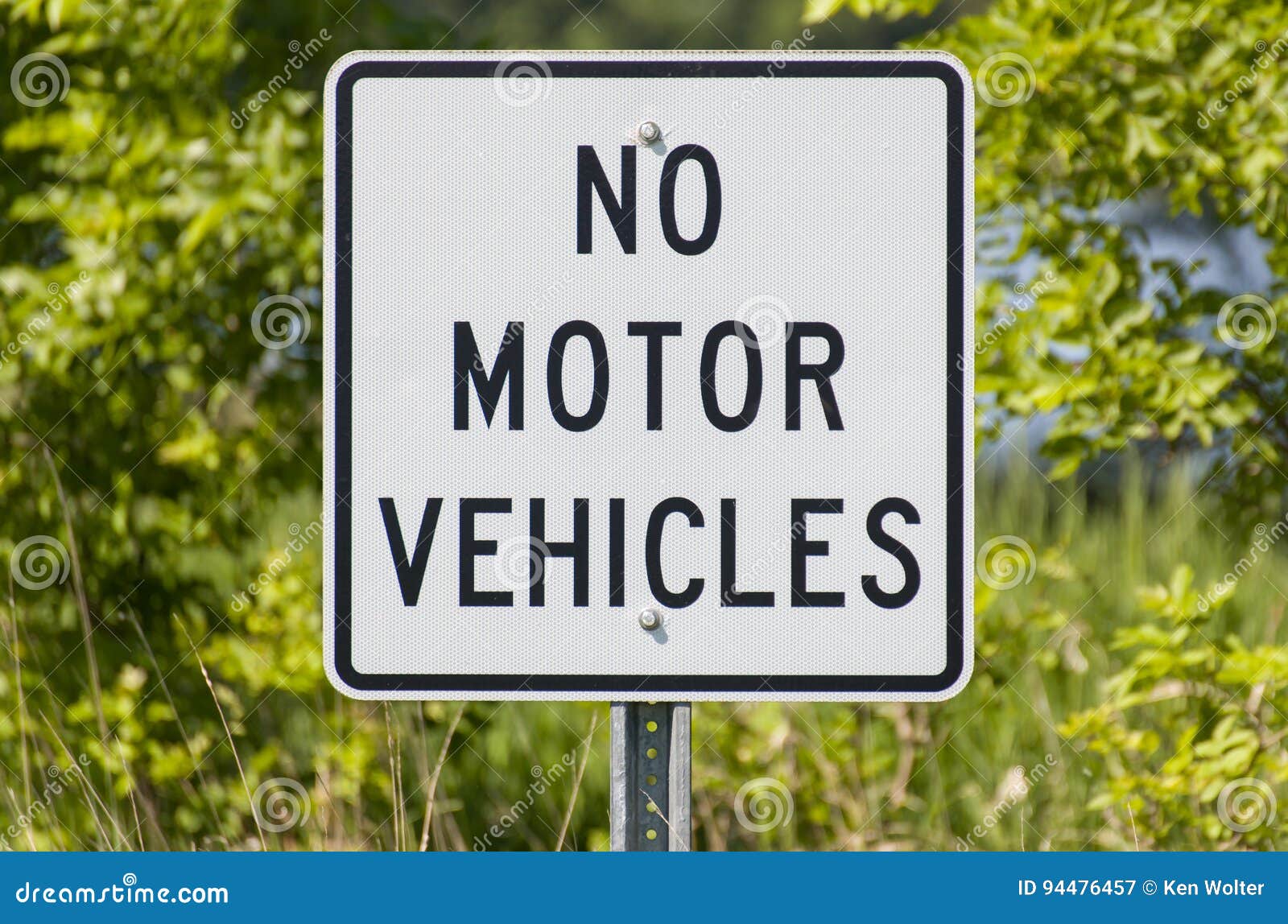 No Motor Vehicles Sign stock image. Image of stop, graphic - 94476457
