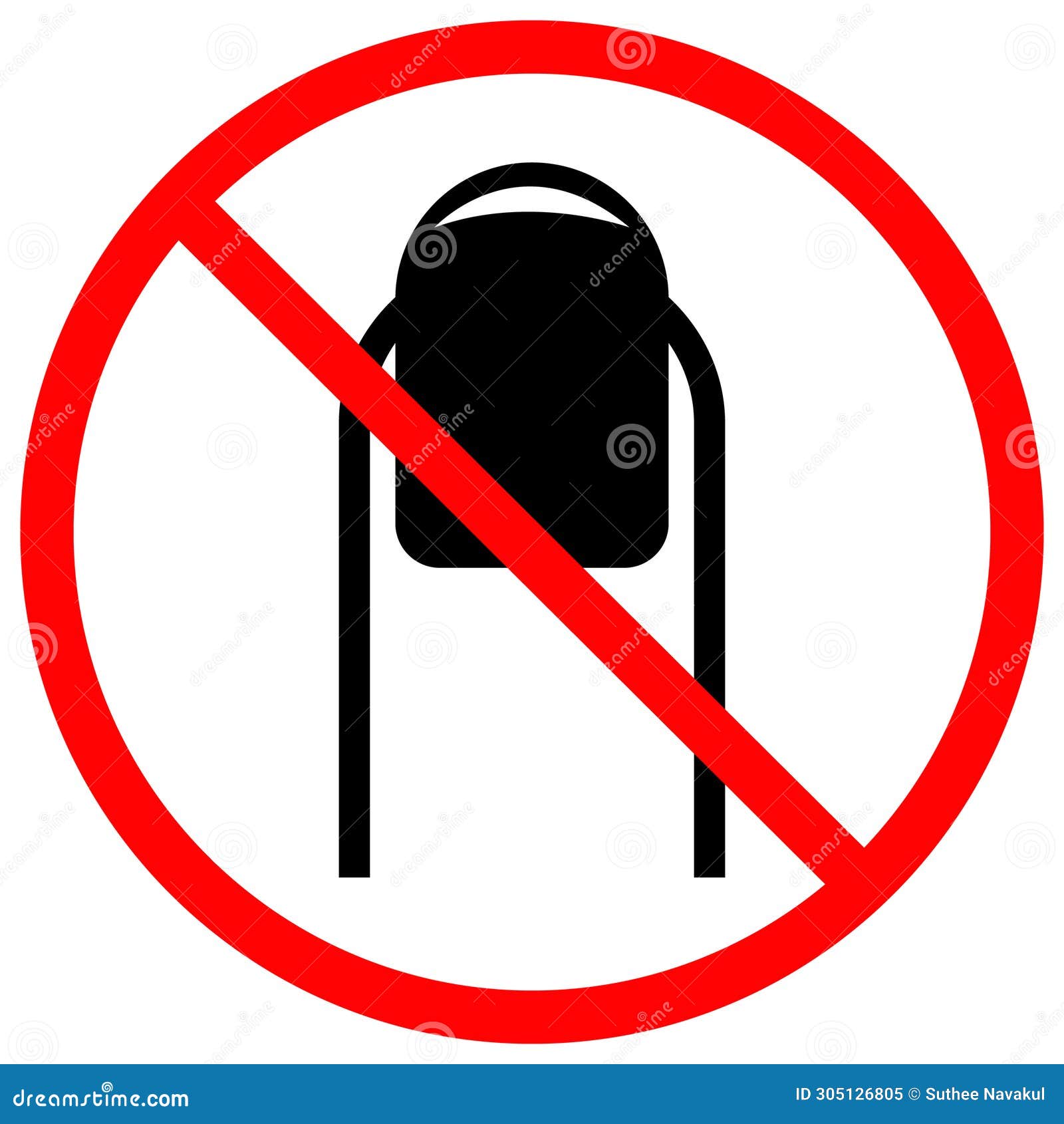 No Nail Icon. Not Allow Nail Sign. Flat Style Stock Illustration ...