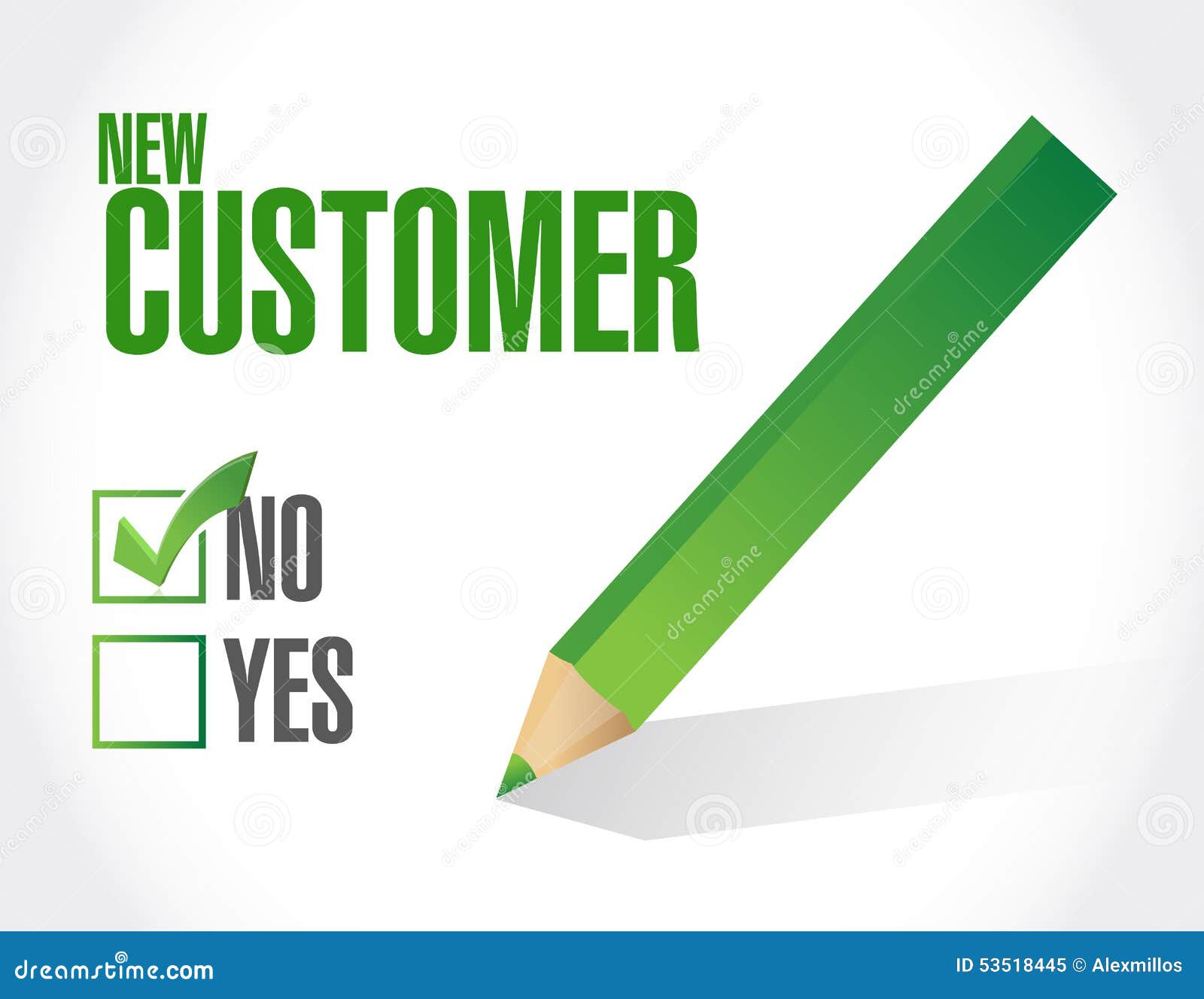 New Customer Check Mark Sign Concept Royalty-Free Illustration ...