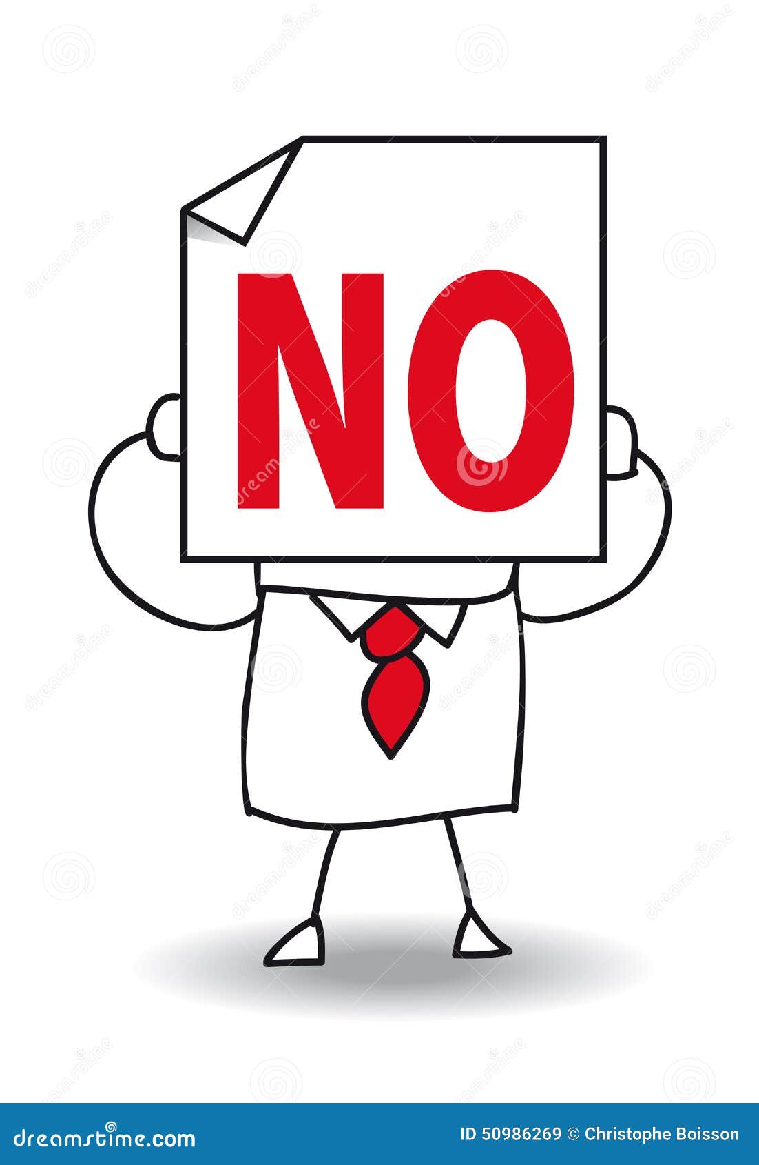 No and no stock vector. Illustration of paper, hide, emotion - 50986269