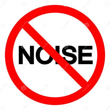 No Noise Symbol Sign ,Vector Illustration, Isolate on White Background ...