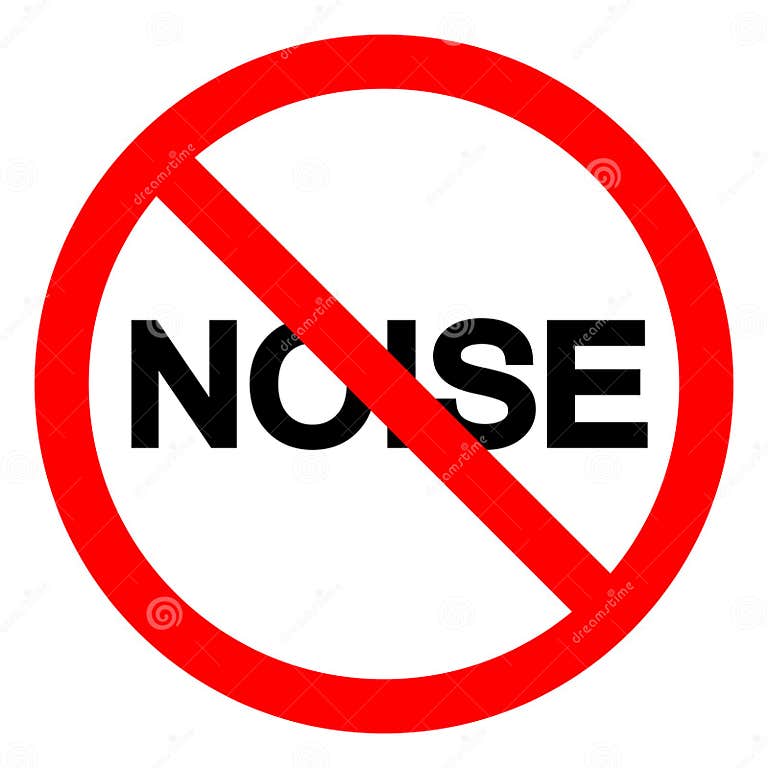 No Noise Symbol Sign ,Vector Illustration, Isolate on White Background ...