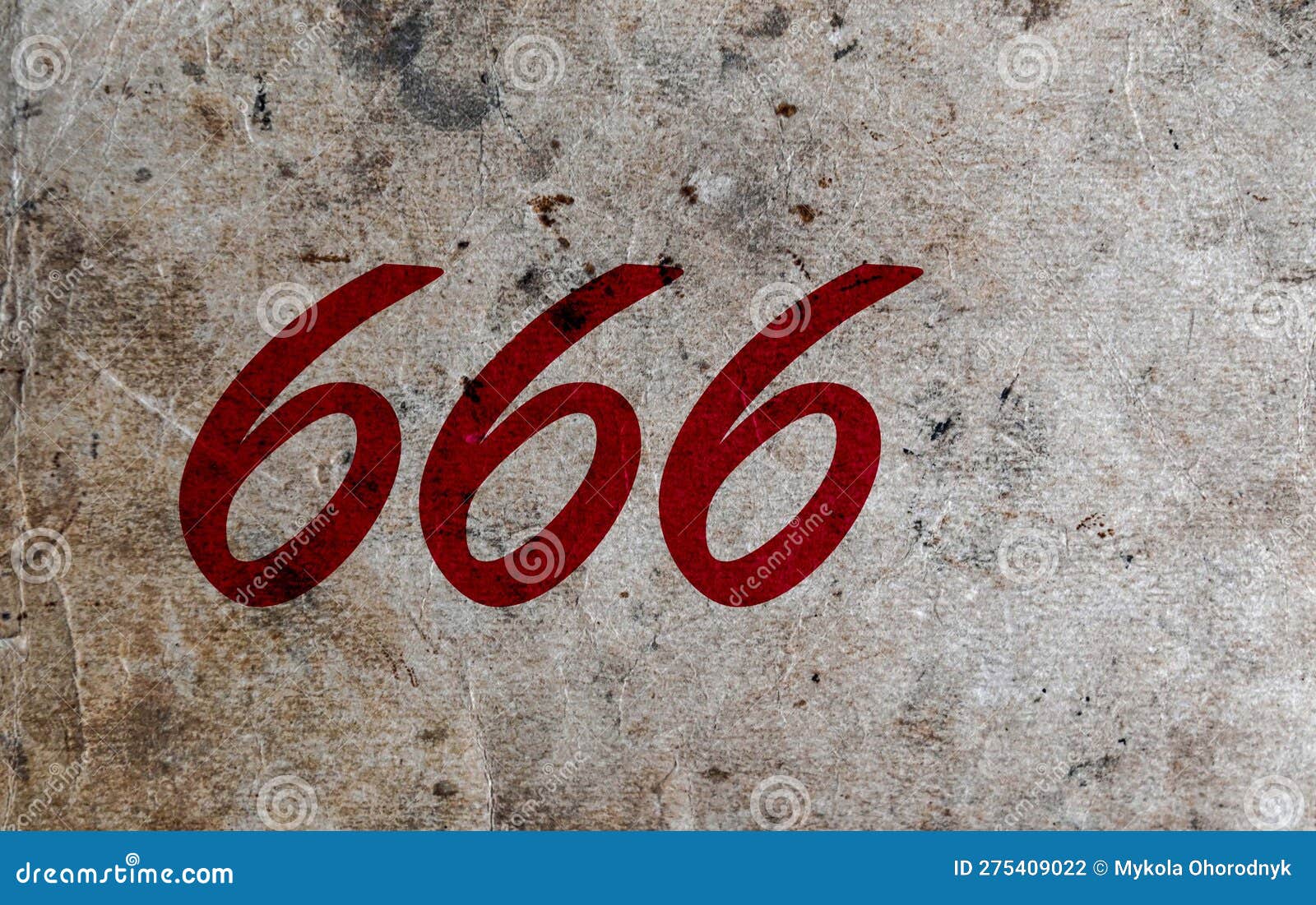 No. 666. the Number Three Sixes Stock Photo - Image of technology ...