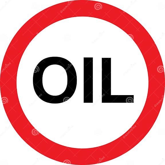 No oil sign stock illustration. Illustration of stop - 113167678
