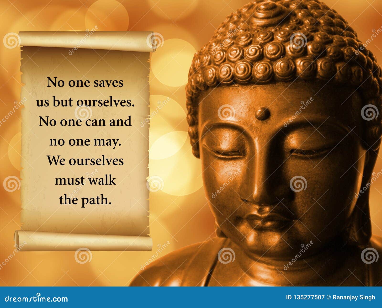 No One Saves Us but Ourselves. No One Can and No One May Stock Image ...