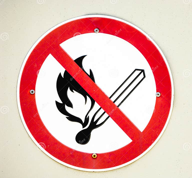No open fire sign stock photo. Image of open, advice - 30555684