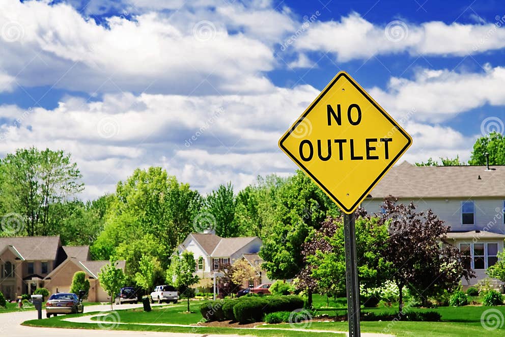No Outlet Sign stock image. Image of symbol, sign, street - 5281033