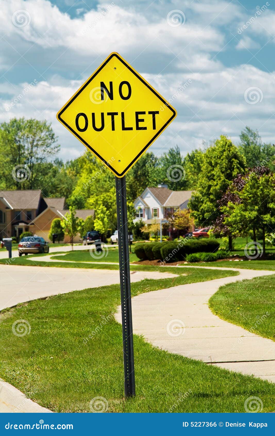No Outlet Street stock photo. Image of outlet, neighborhood - 5227366