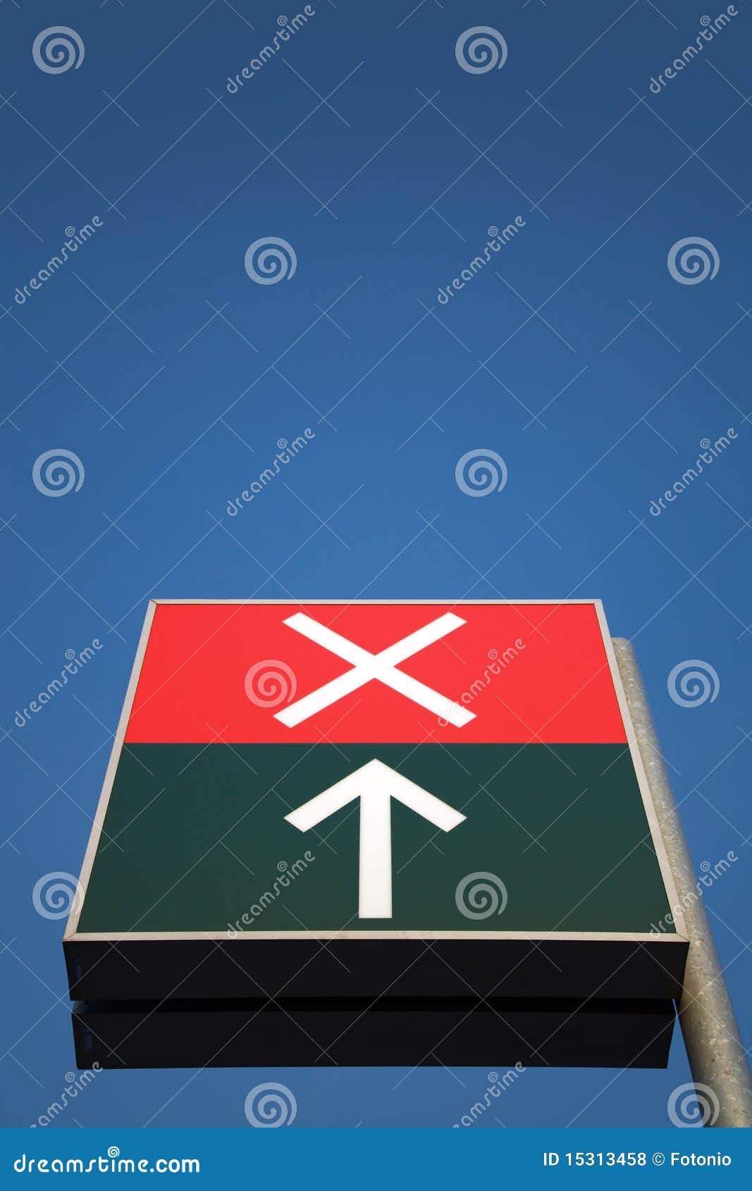 No Output Signal Against a Blue Sky. Stock Photo - Image of control ...