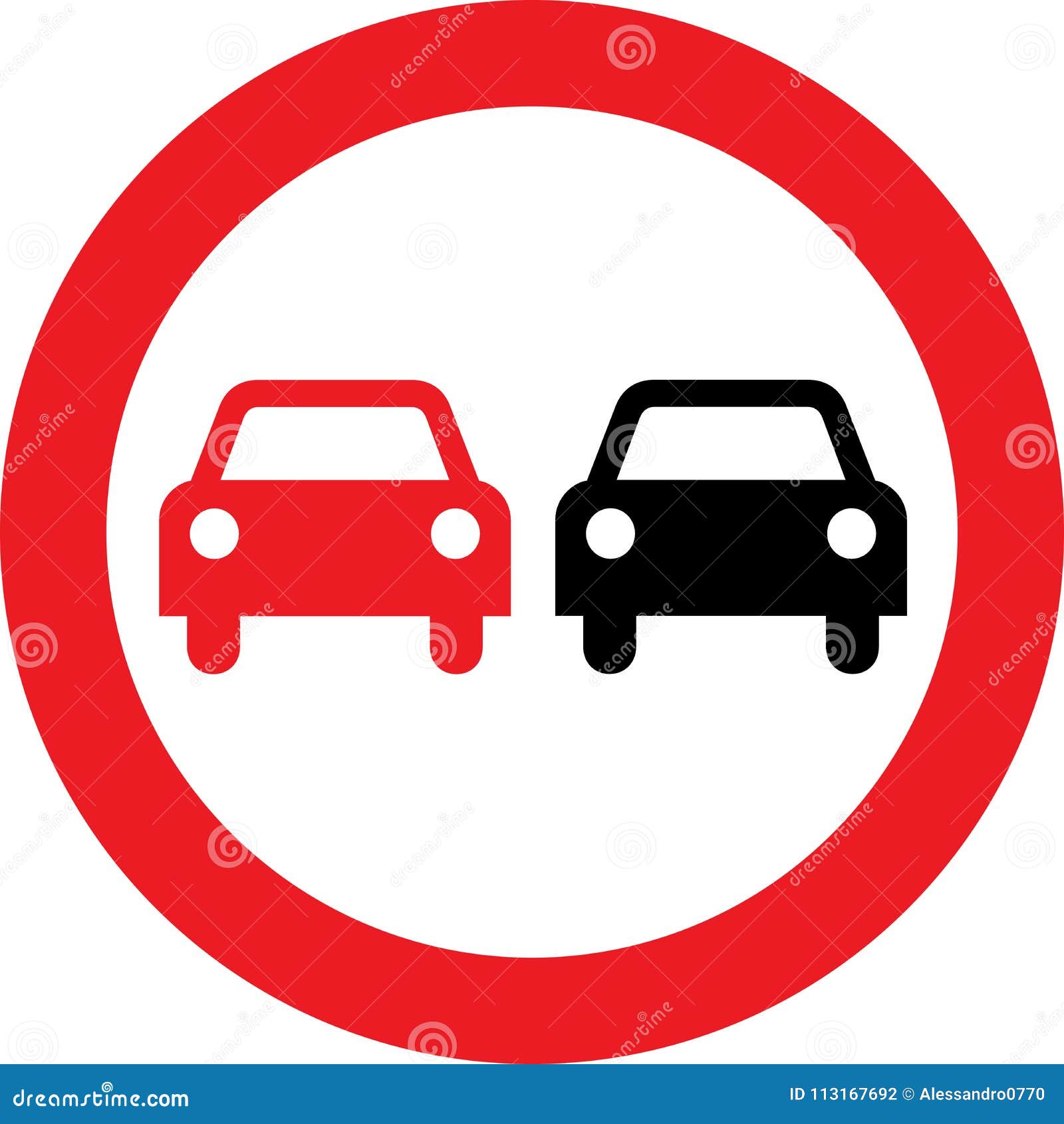 No Overtaking Sign