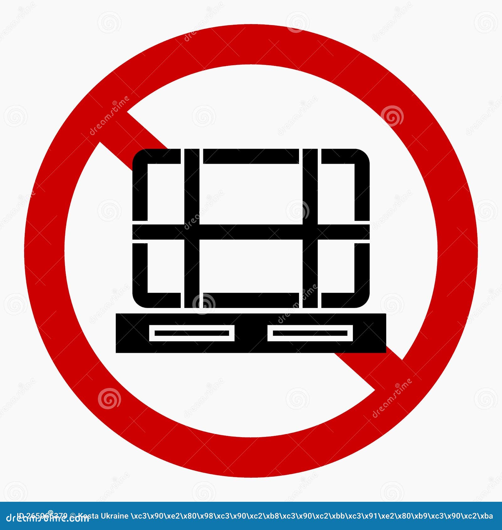 No pallet icon stock illustration. Illustration of packaging - 265066379