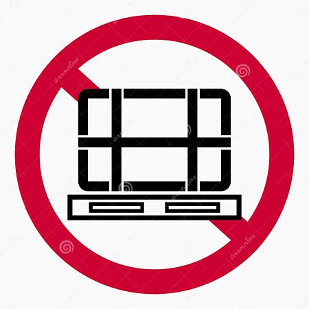 No pallet icon stock illustration. Illustration of warning - 265066385
