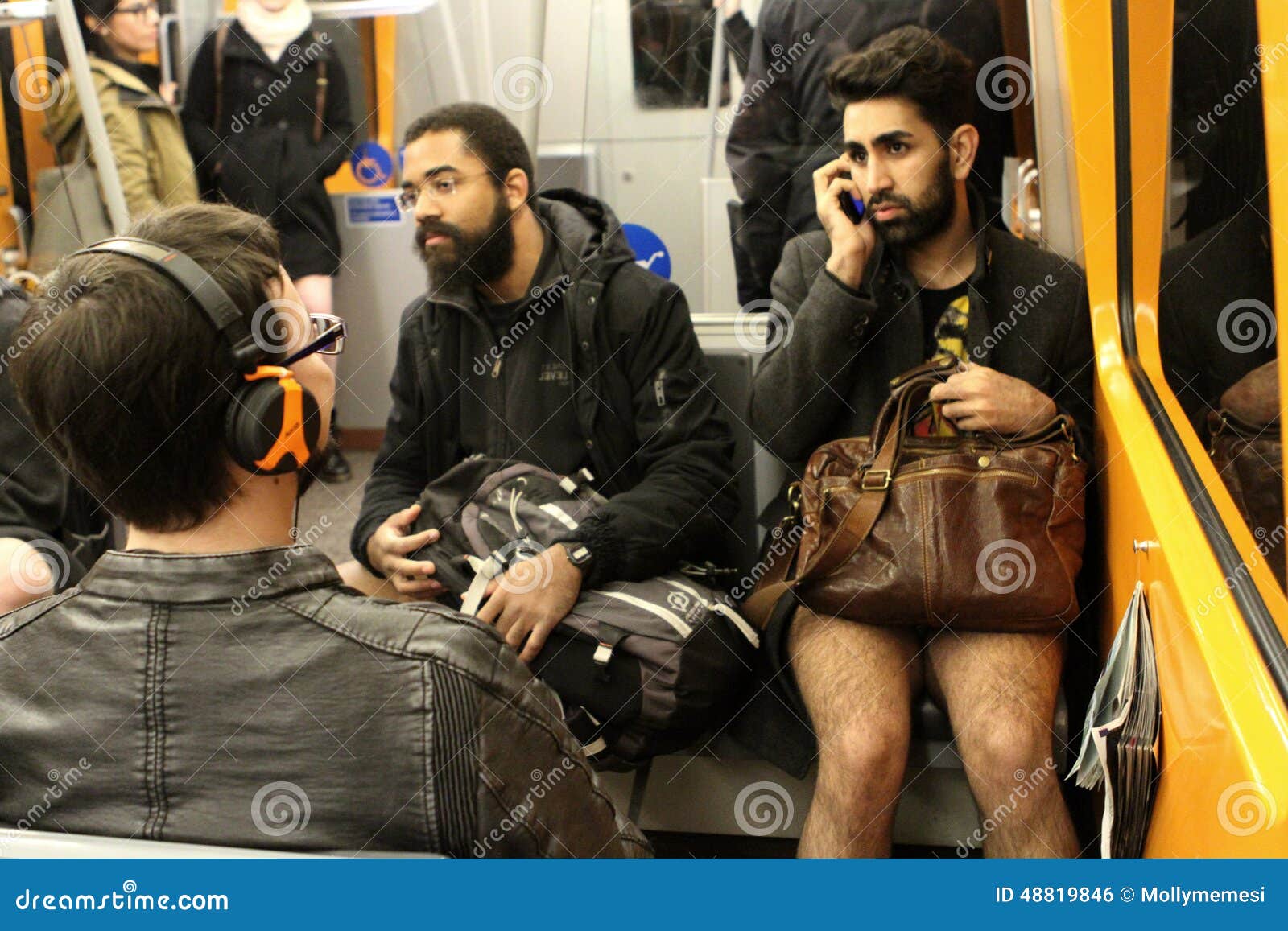 No Pants Day Vienna Subway Ride Editorial Photo - Image of trousers ...