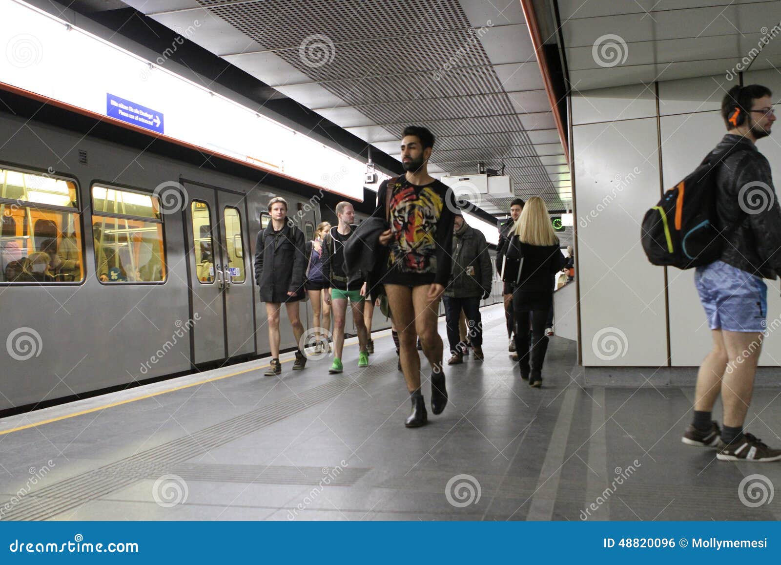 No Pants Day Vienna Subway Ride Editorial Photo - Image of event ...