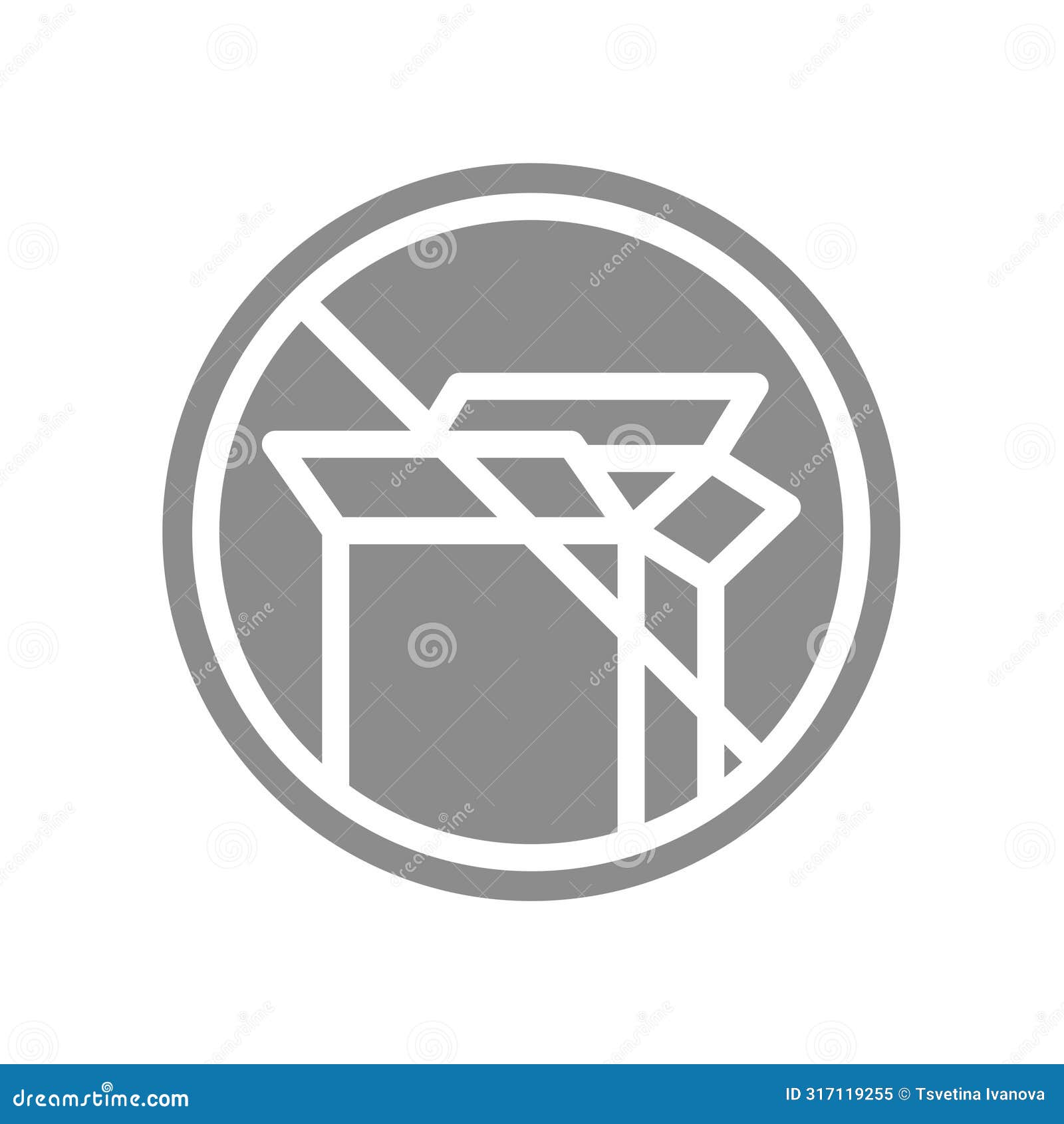 No paper waste vector sign stock vector. Illustration of cardboard ...