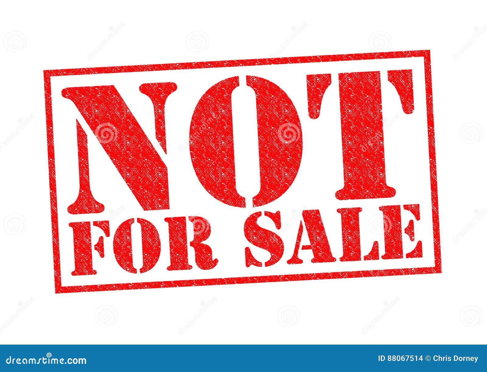 No para la venta stock de ilustración. Ilustración de departamento ...