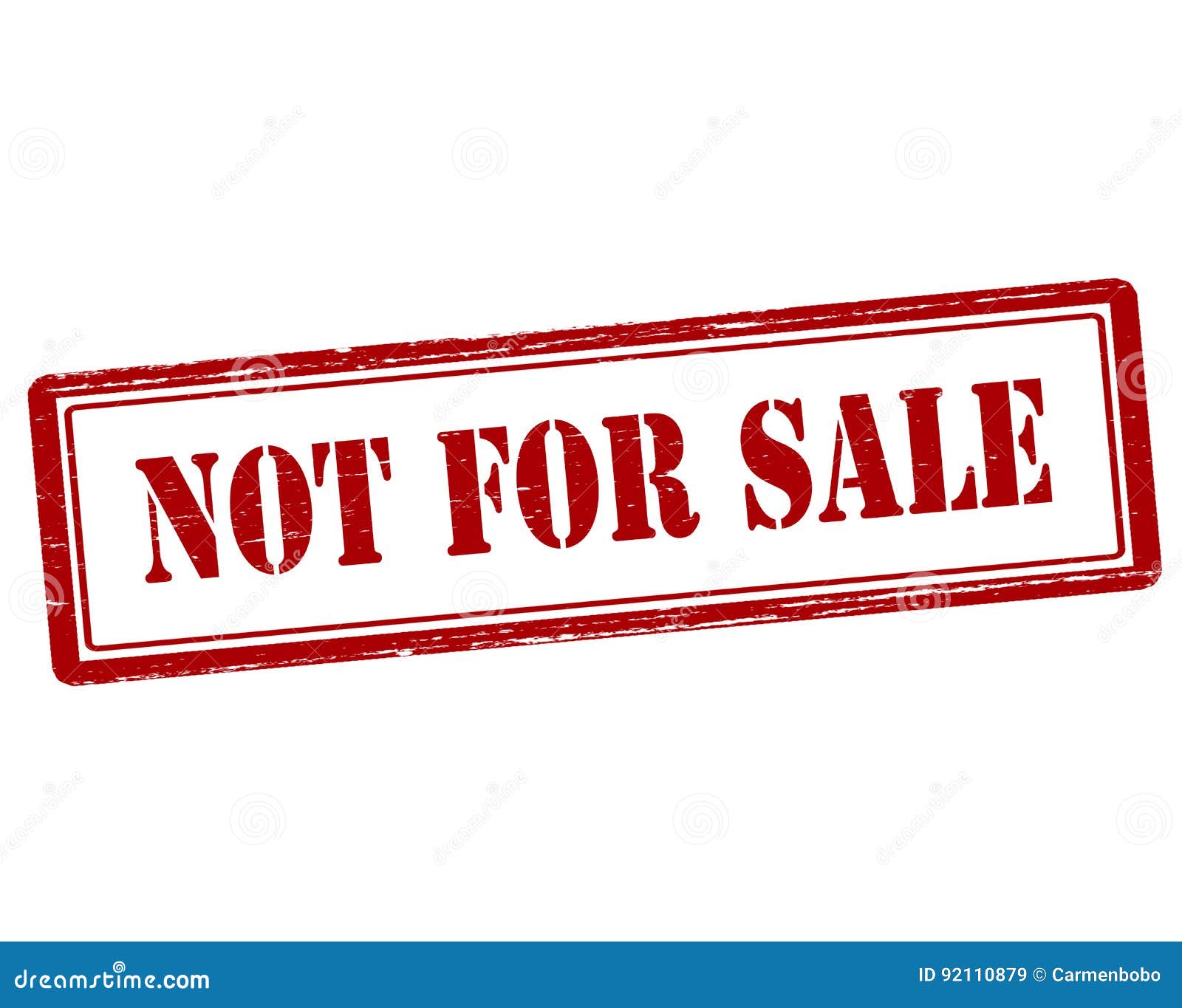 No para la venta stock de ilustración. Ilustración de muestra - 92110879