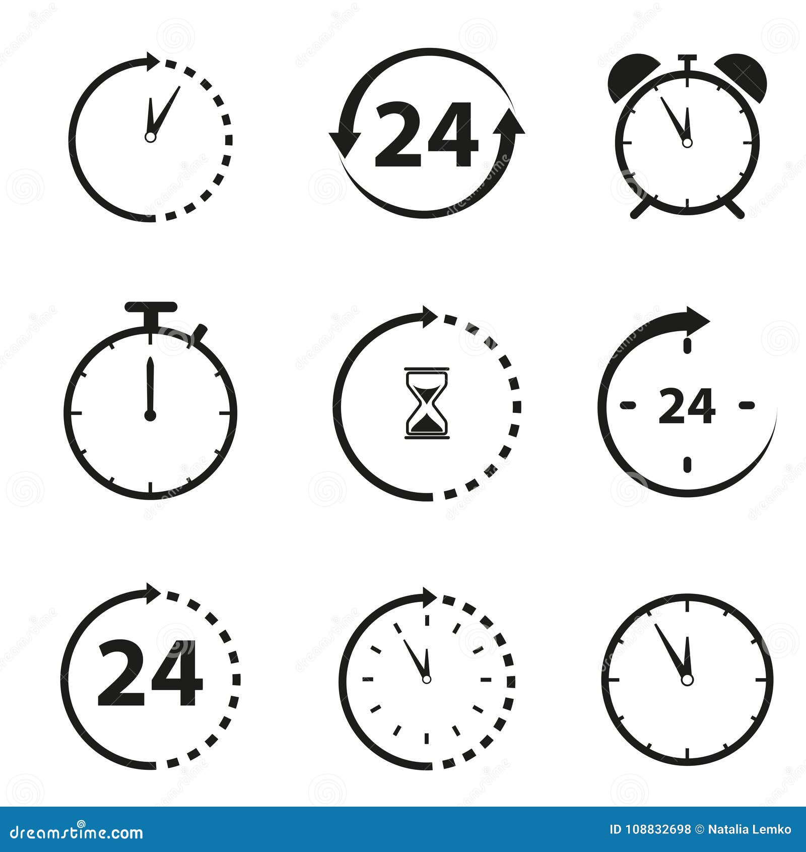 No pare los iconos ilustración del vector. Ilustración de elemento ...