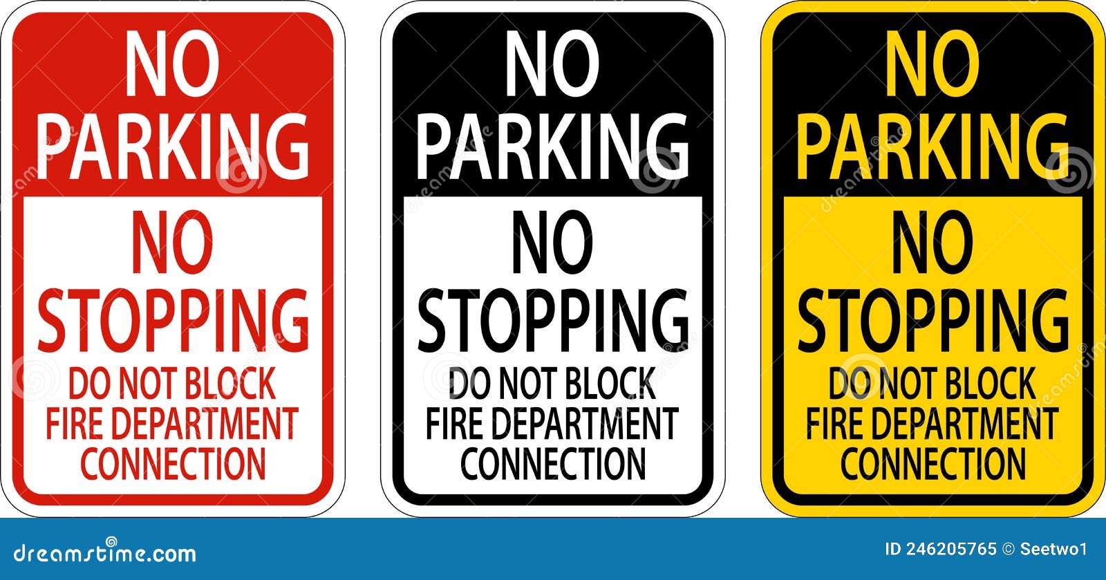 Do Not Block Fire Extinguisher Warning Label. Editable And Scalable ...