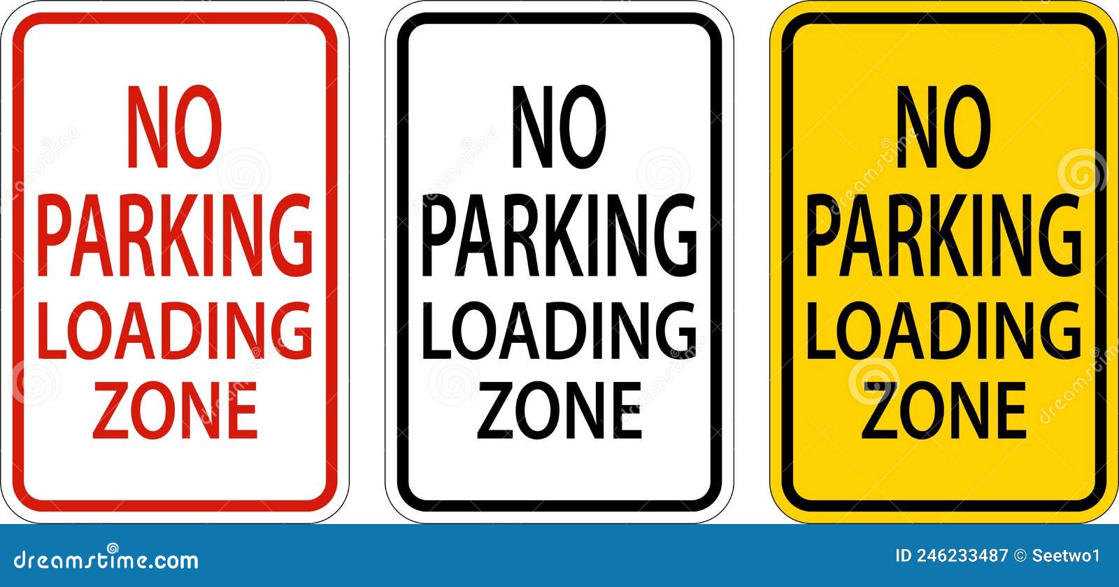 No Parking Loading Zone Sign on White Background Stock Vector ... No Parking Loading Zone Sign on White Background Stock Vector ...