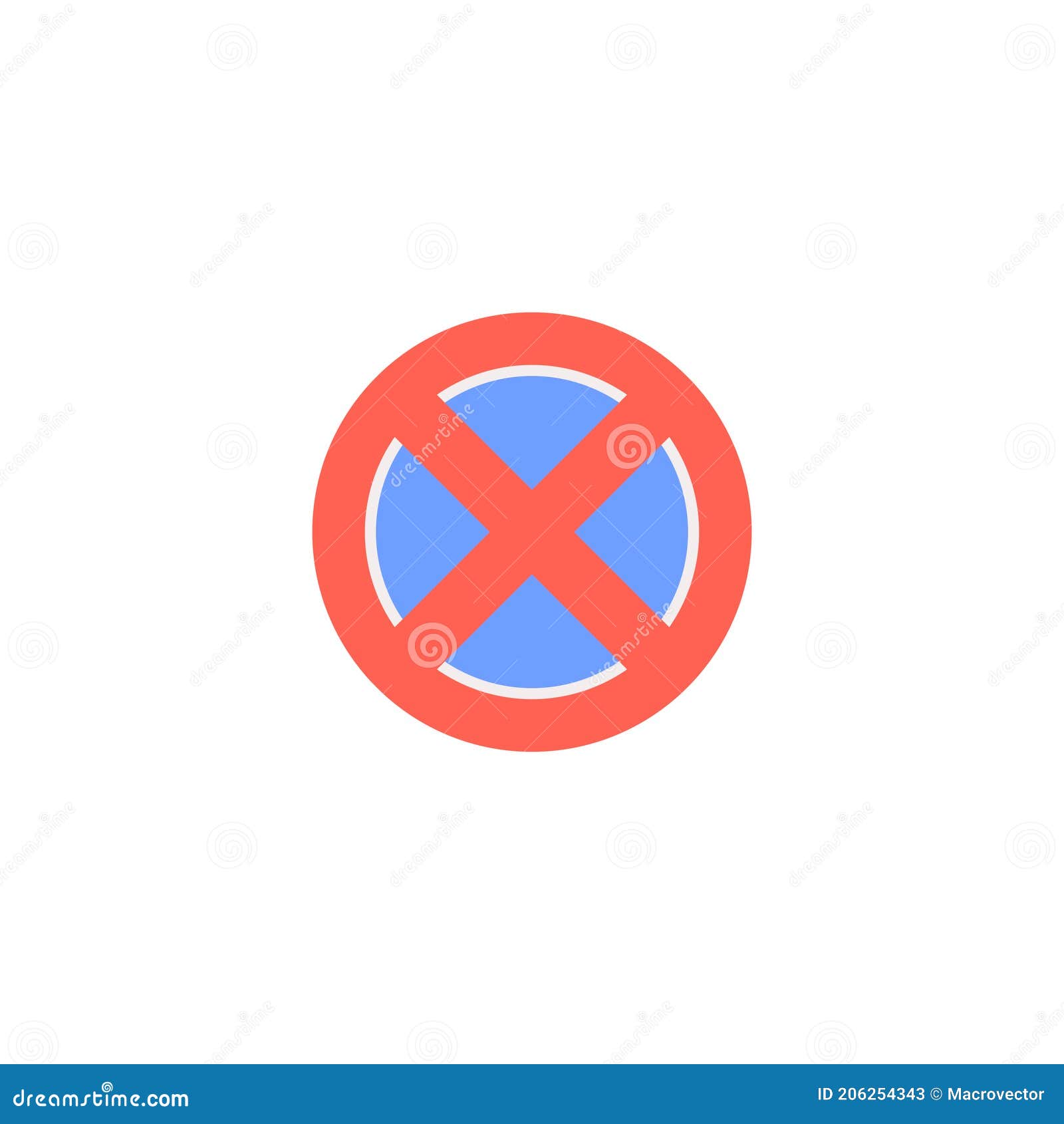 No Parking Road Sign stock vector. Illustration of prohibited - 206254343