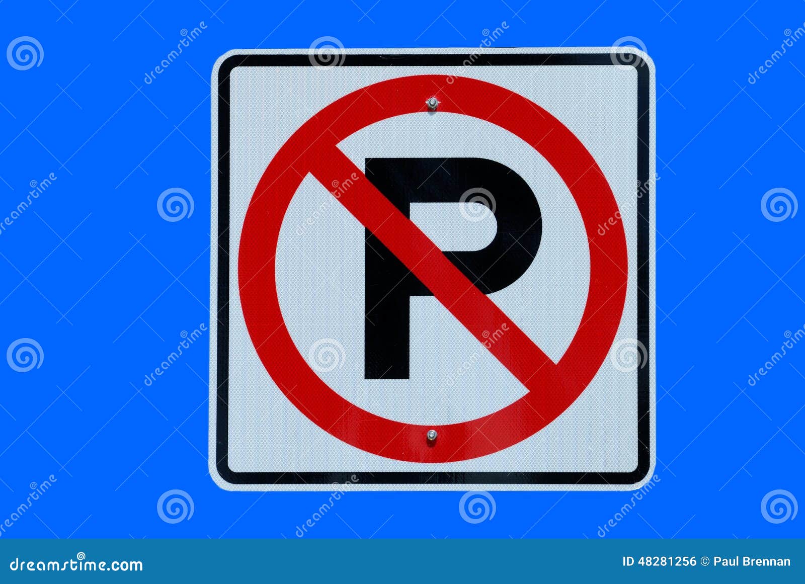 No parking sign stock photo. Image of signage, symbol - 48281256