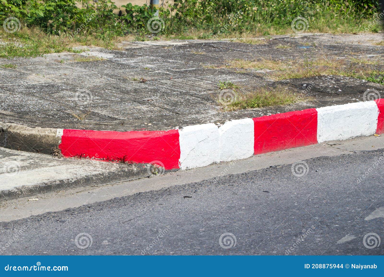 No Parking Sign on Footpath Road Stock Photo - Image of road ...
