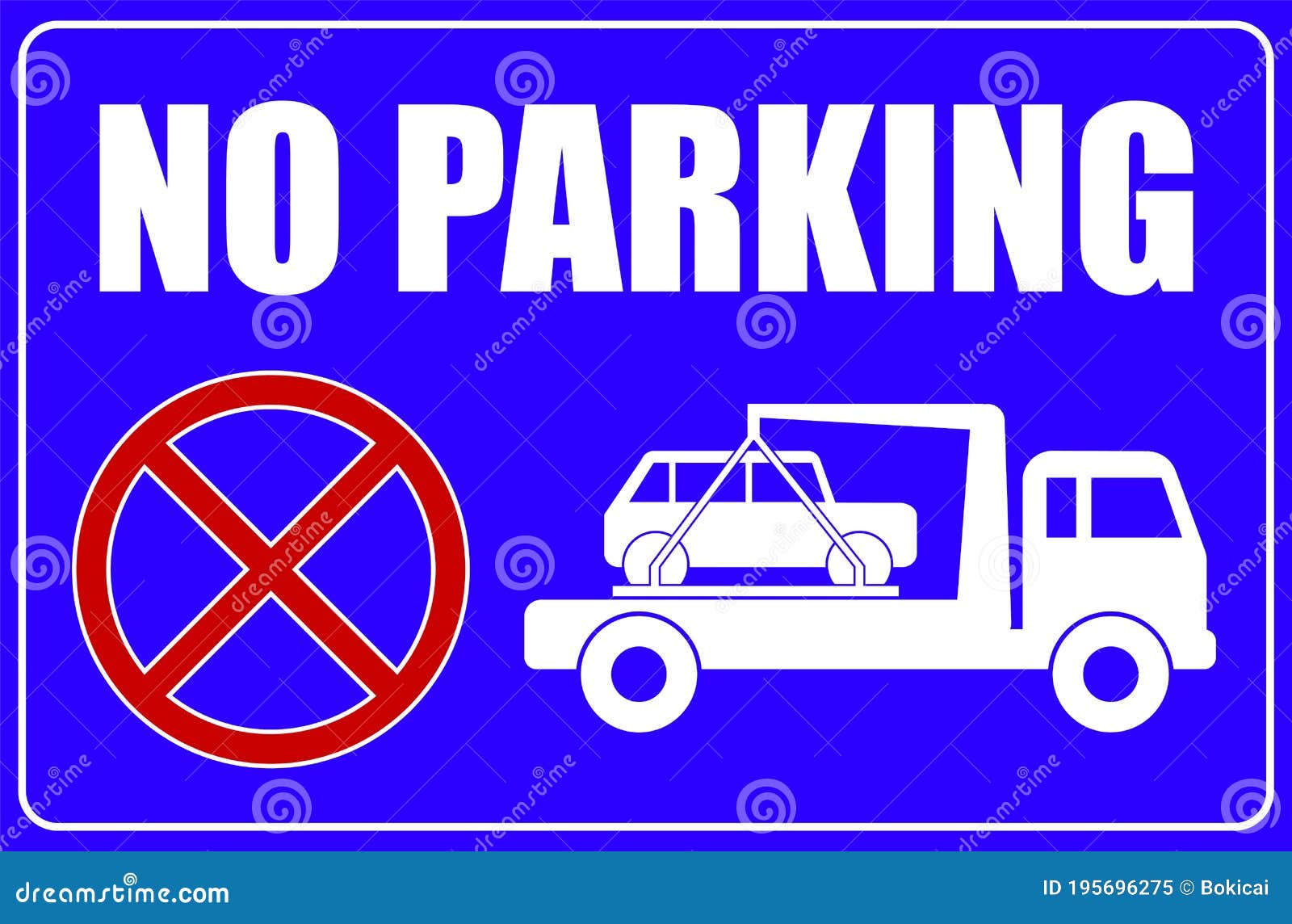 Do Not Parking, Caution Warn Symbol For Public Transport Areas. Vector ...