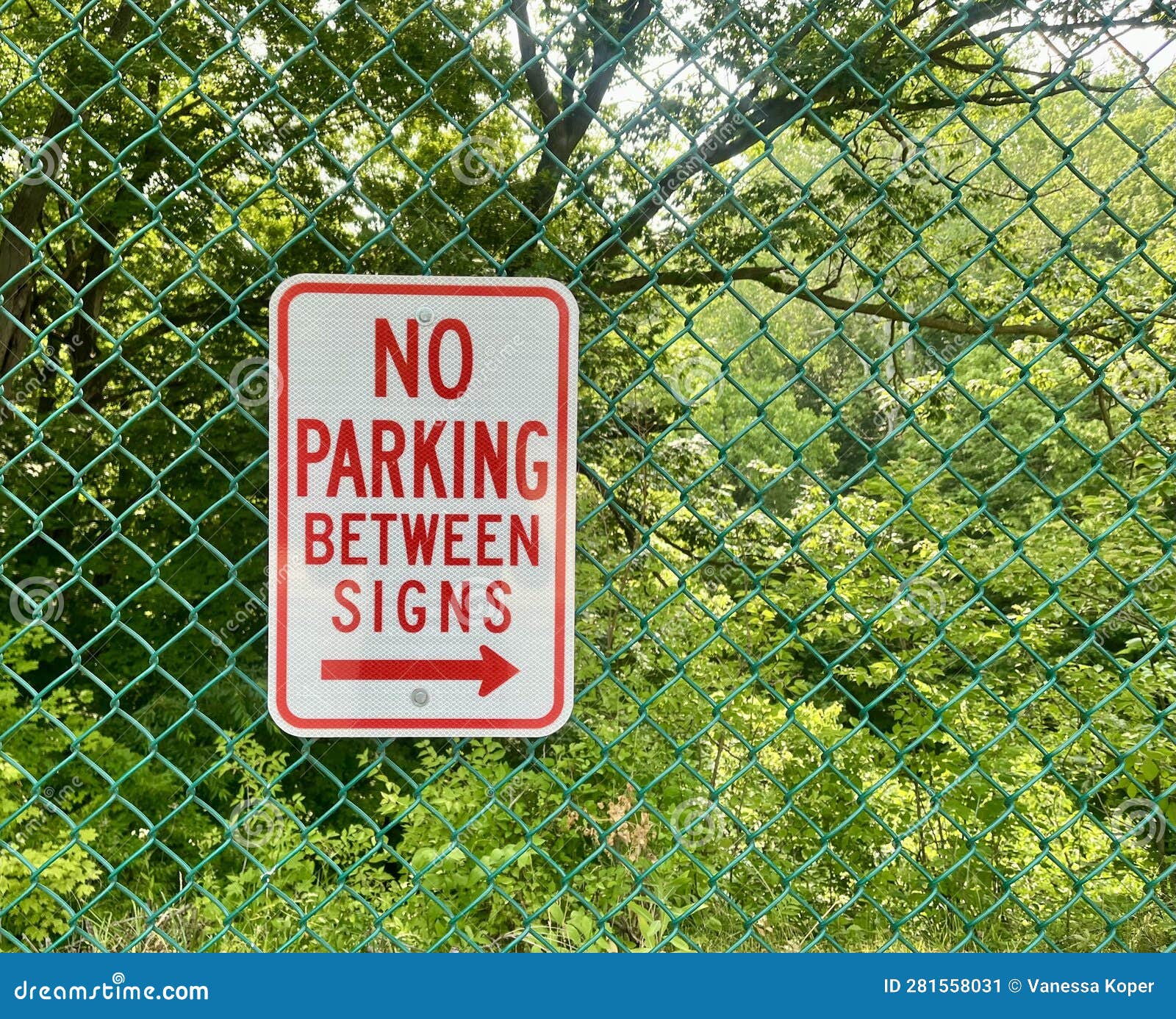 No parking between signs stock image. Image of tallest - 281558031