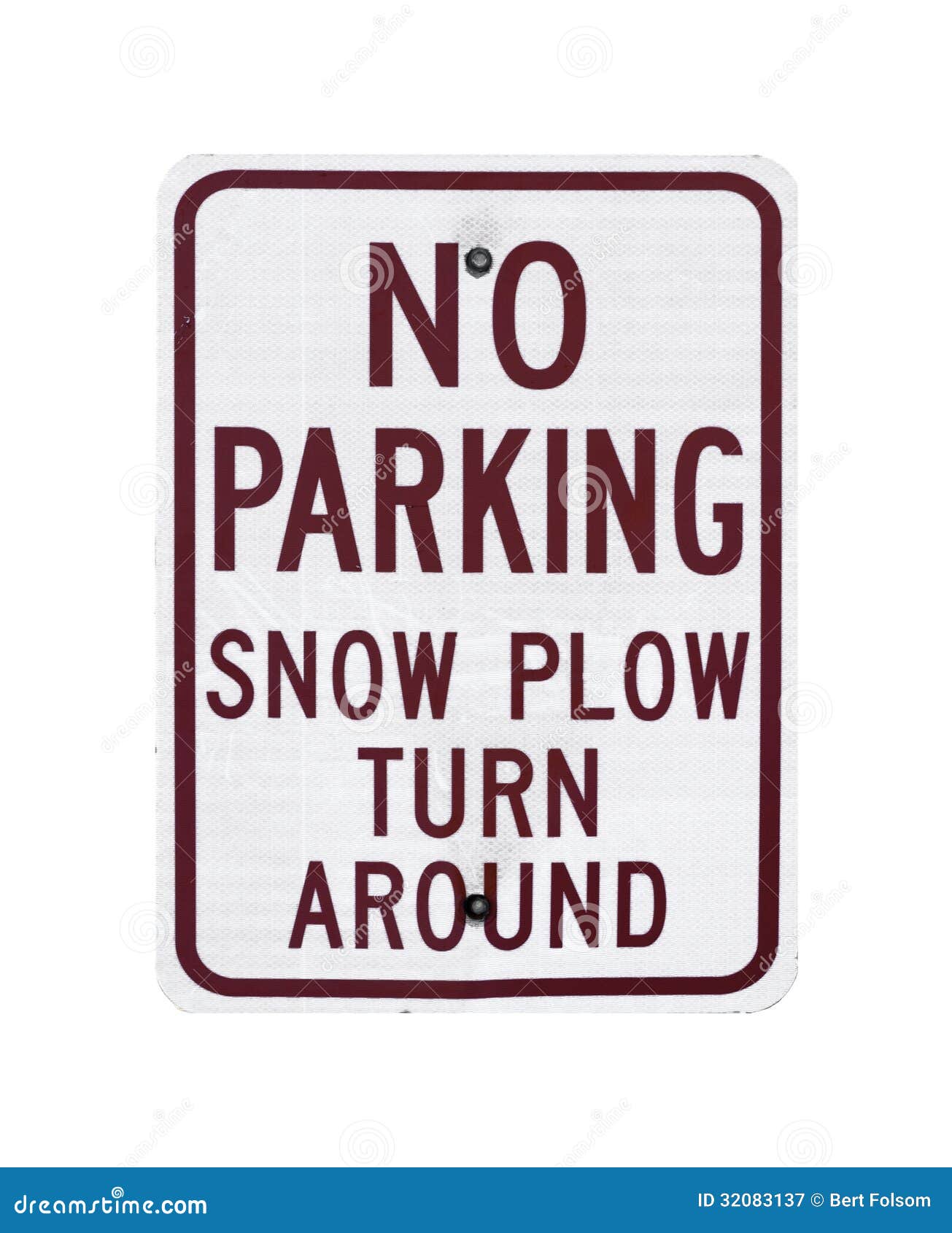 No Parking Snow Plow Sign stock image. Image of turn - 32083137