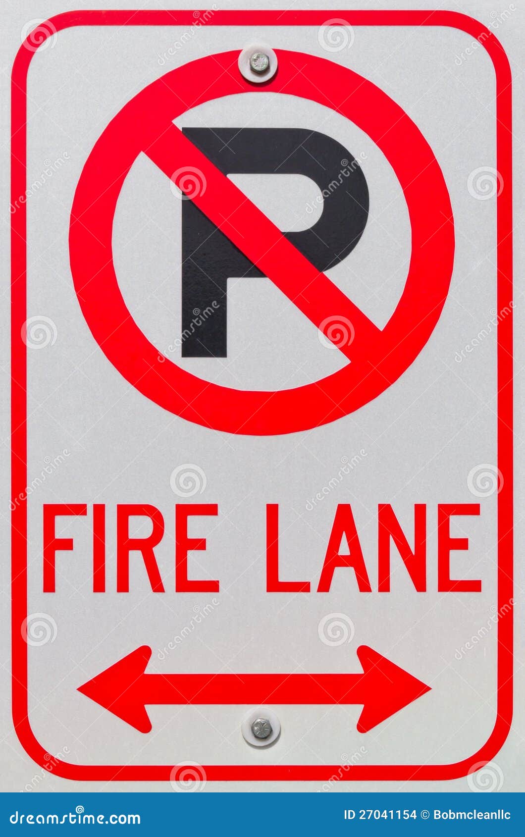 No Parking Symbol Fire Lane Sign Stock Photo - Image of roadsign ...