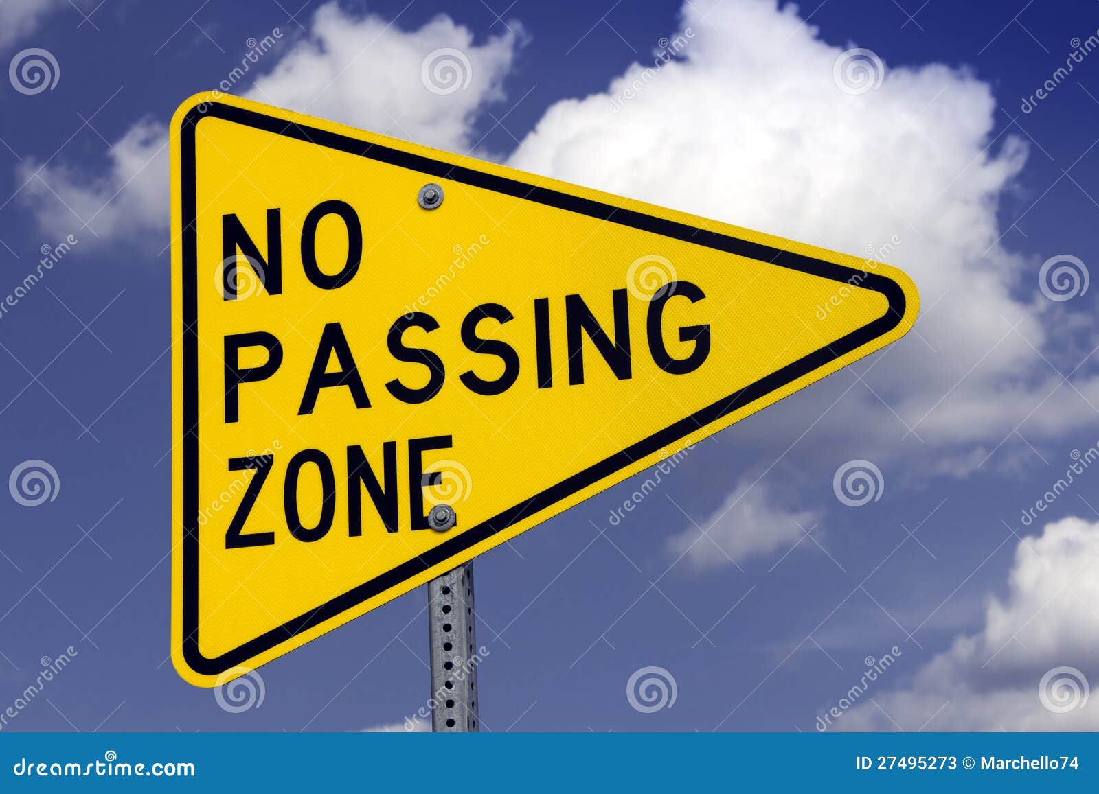 No passing road sign stock image. Image of nature, object - 27495273