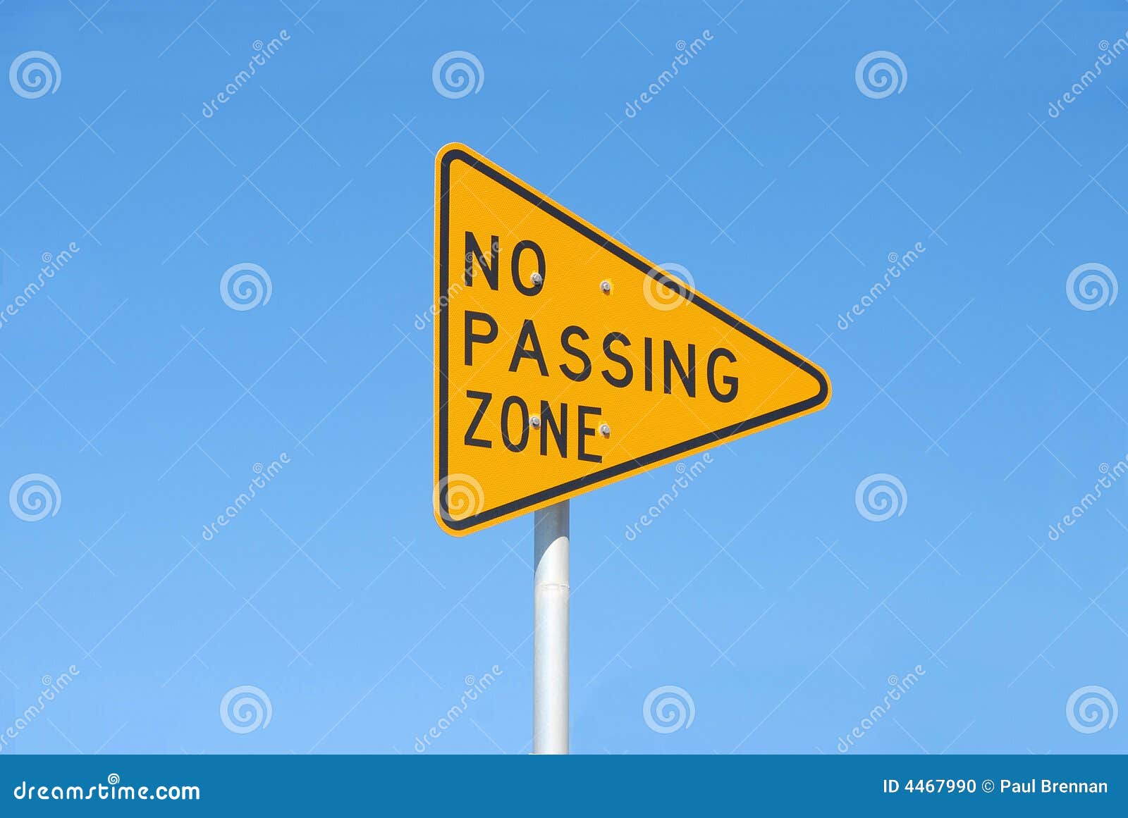 No passing zone sign stock photo. Image of sign, zone - 4467990