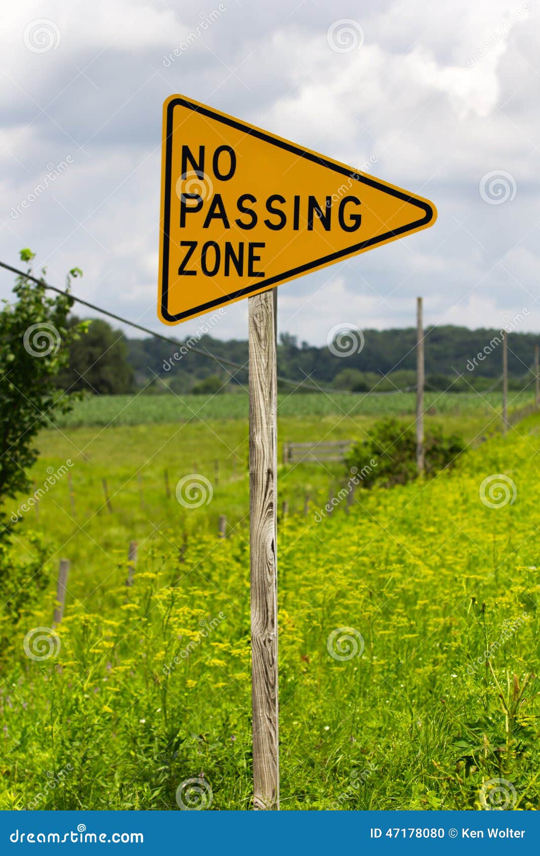 No Passing Zone stock photo. Image of person, membership - 47178080