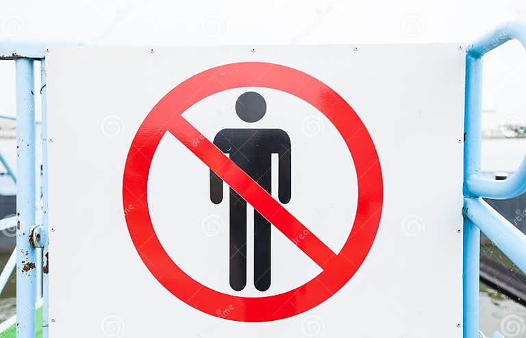 No People Allowed Sign stock image. Image of denied - 122702133