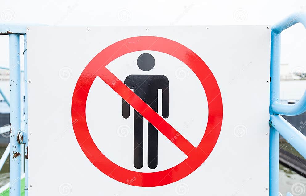 No People Allowed Sign stock image. Image of denied - 122702133