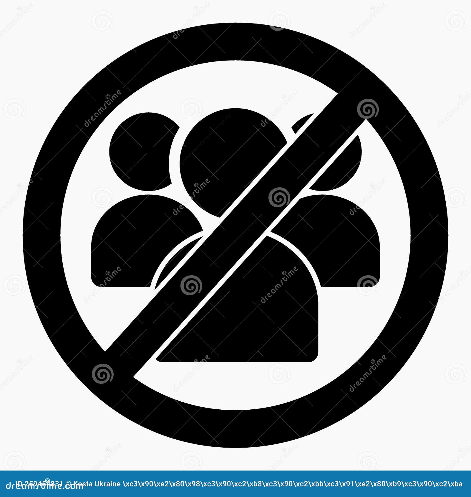 No people stock illustration. Illustration of forbidden - 259454831