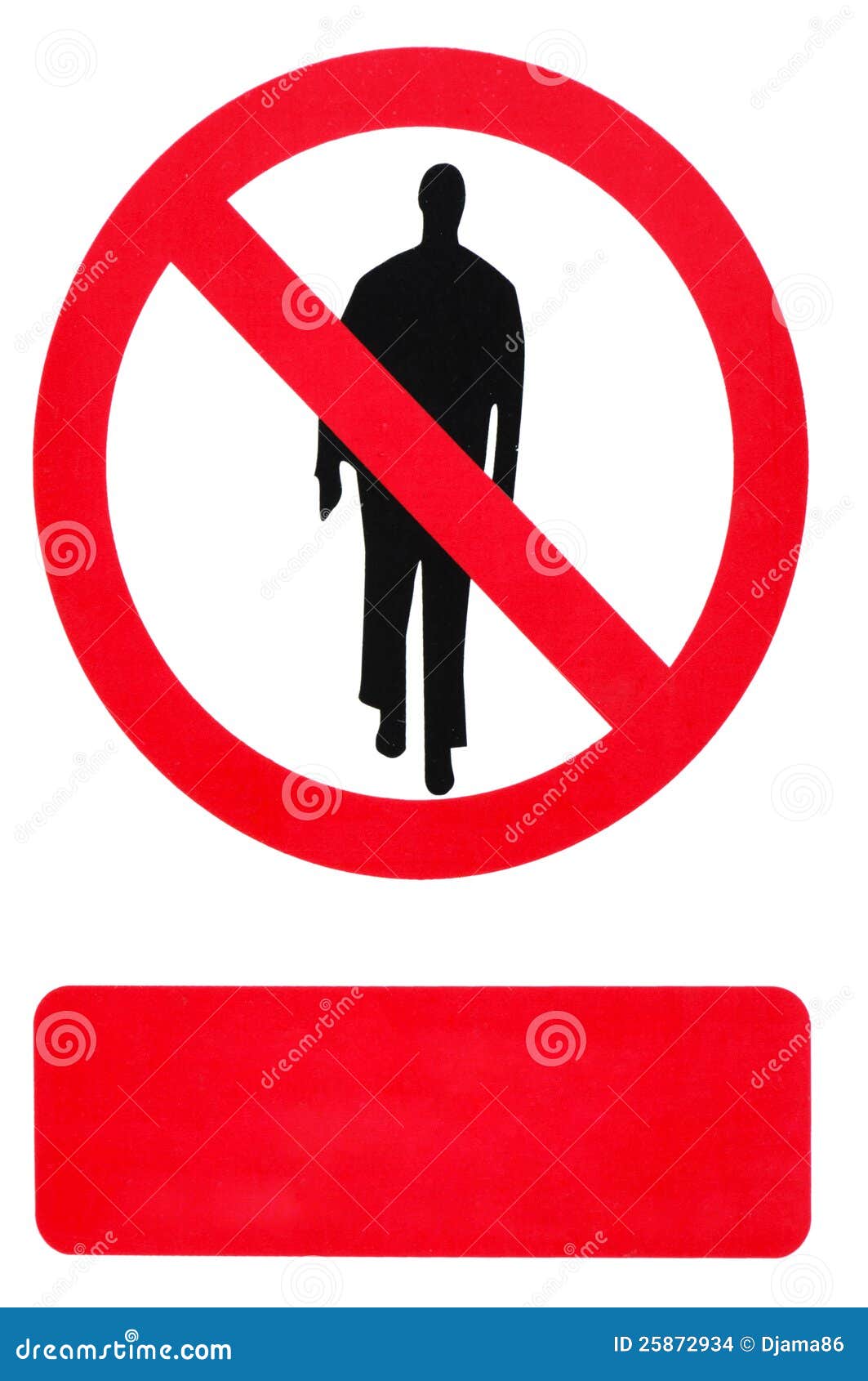 No people sign stock photo. Image of access, closed, sign - 25872934
