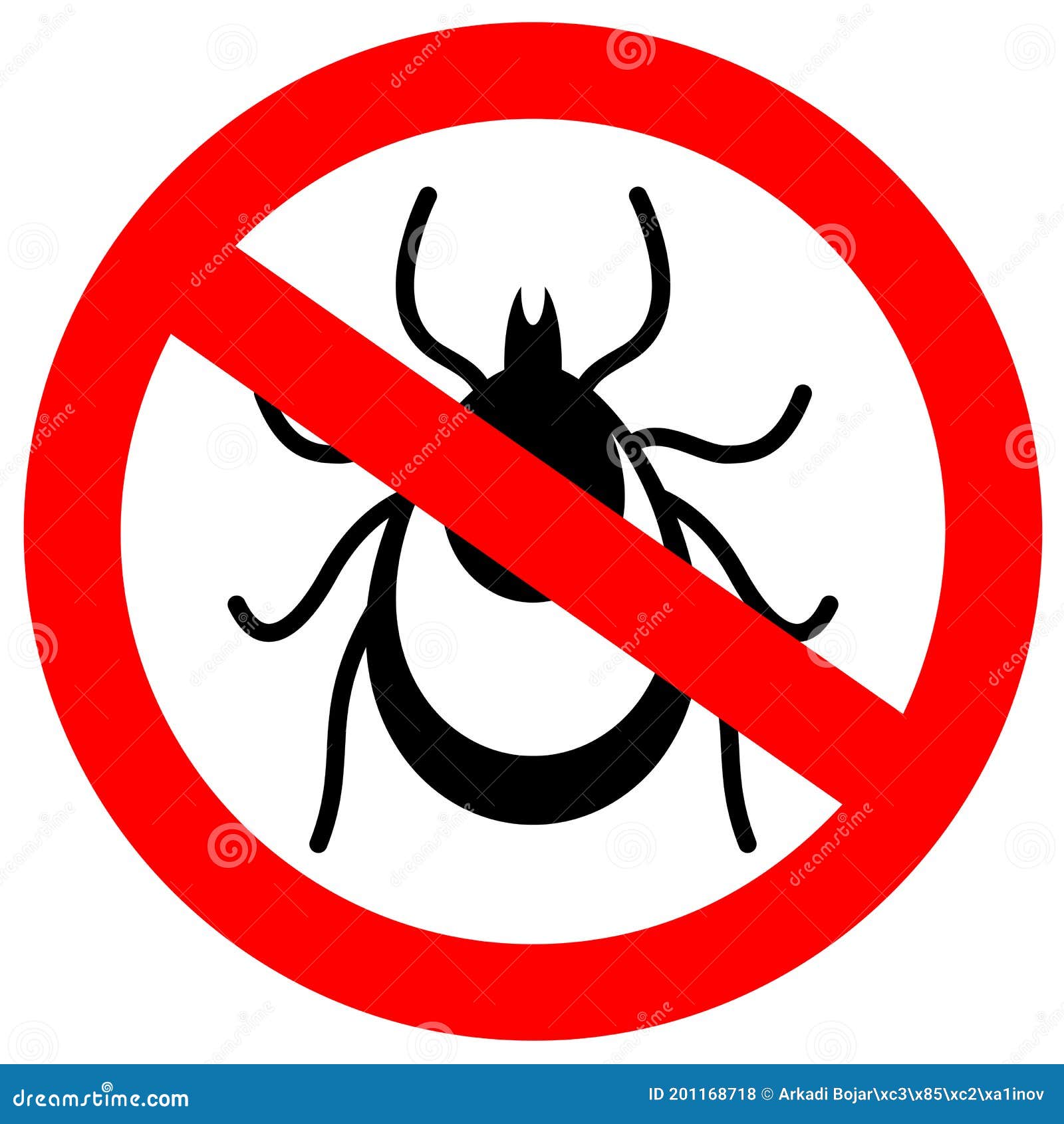 Anti Lyme Disease Tick Bite Icon Vector Illustration | CartoonDealer ...