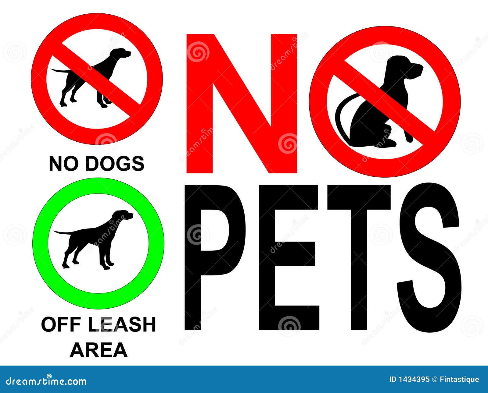 No pets signs stock vector. Illustration of pets, notice - 1434395