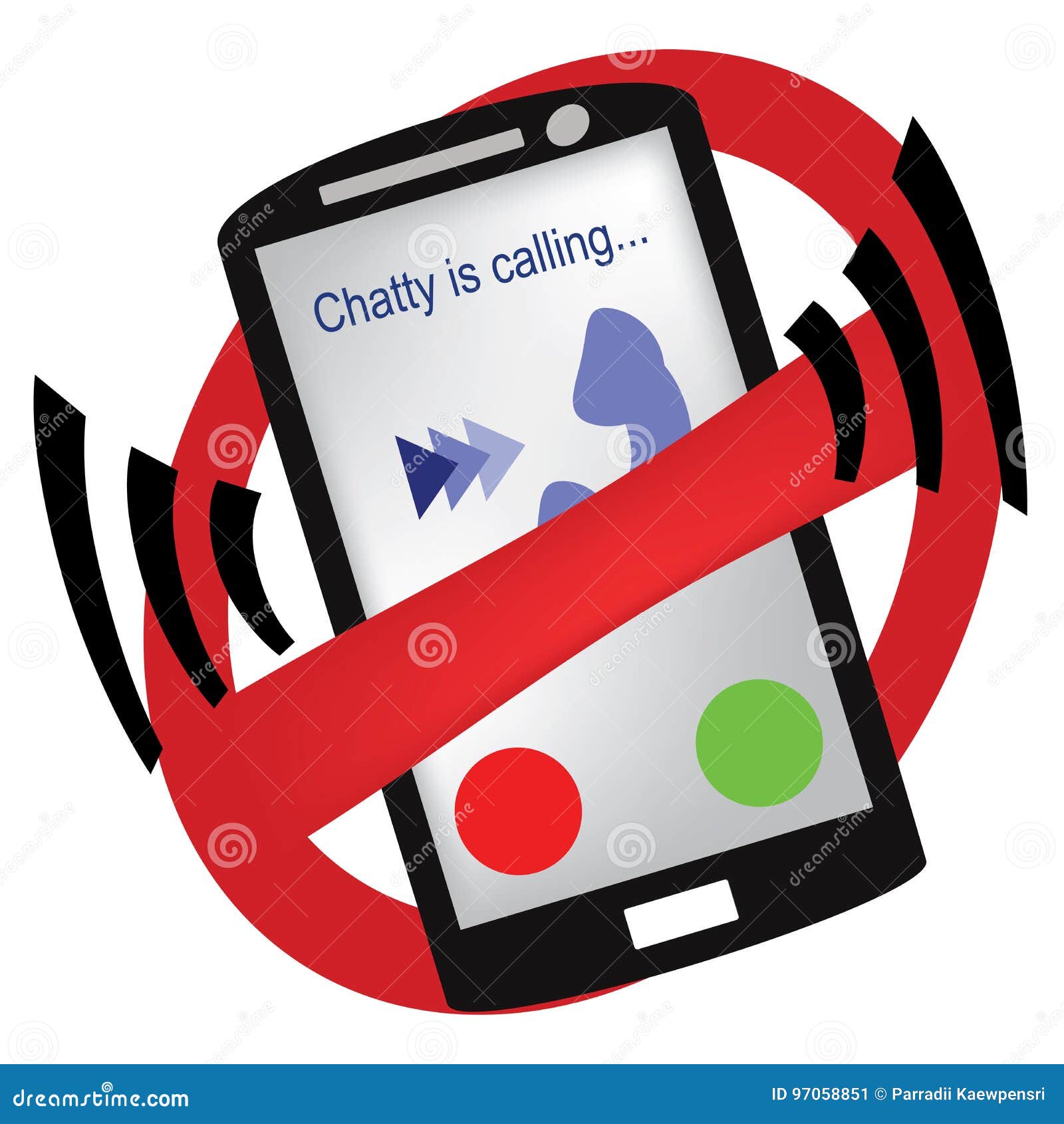 No Phone Allow stock vector. Illustration of black, design - 97058851