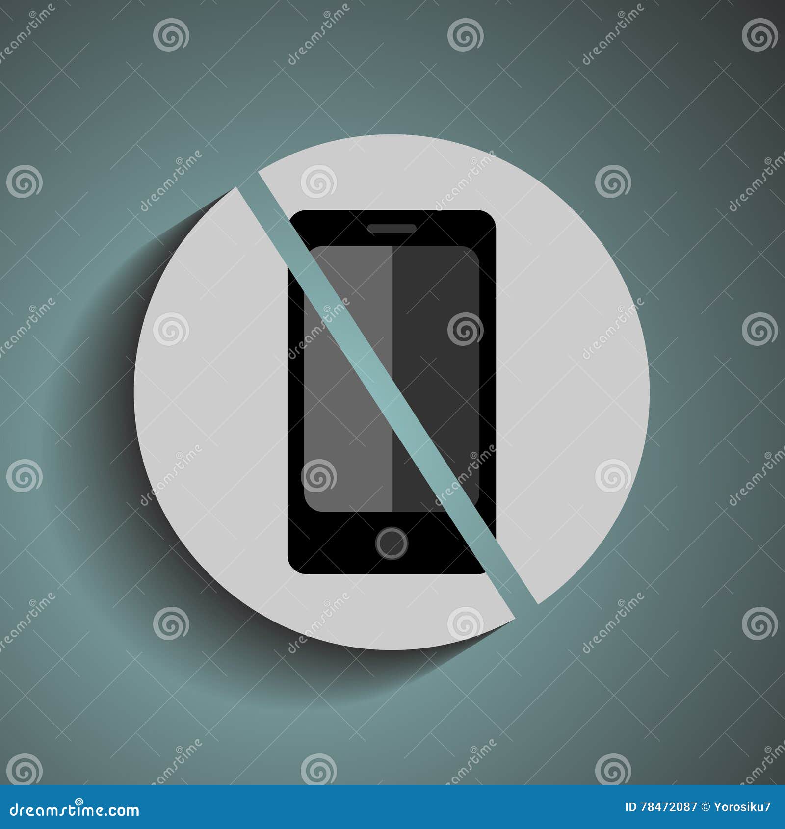 No phone icon stock vector. Illustration of telephone - 78472087