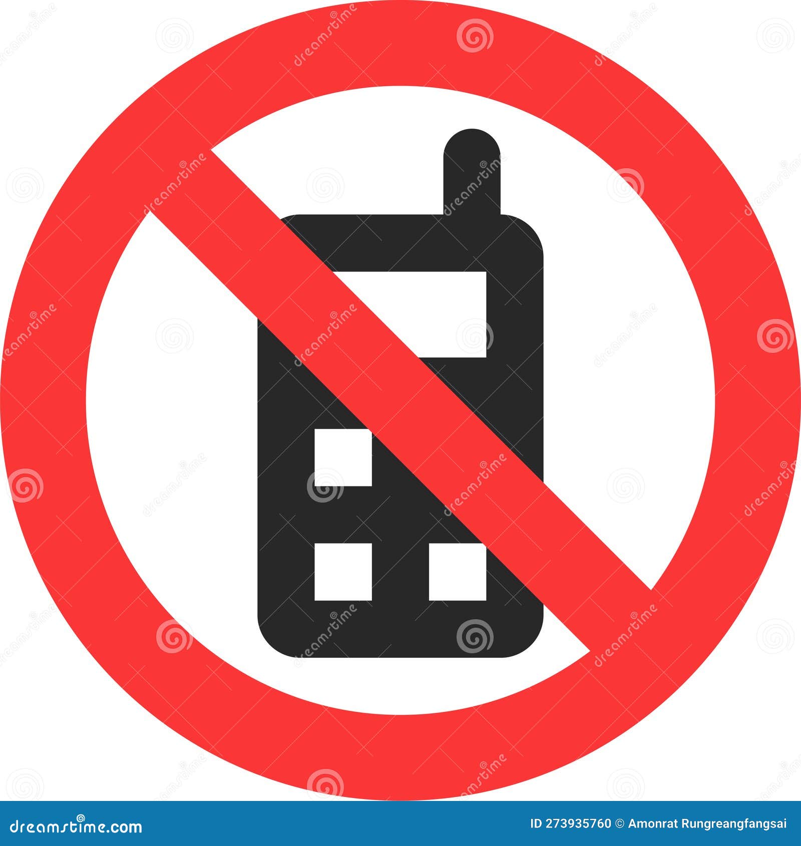 No Phone Sign Icon, Traffic Sign Vector Illustration Stock Vector ...