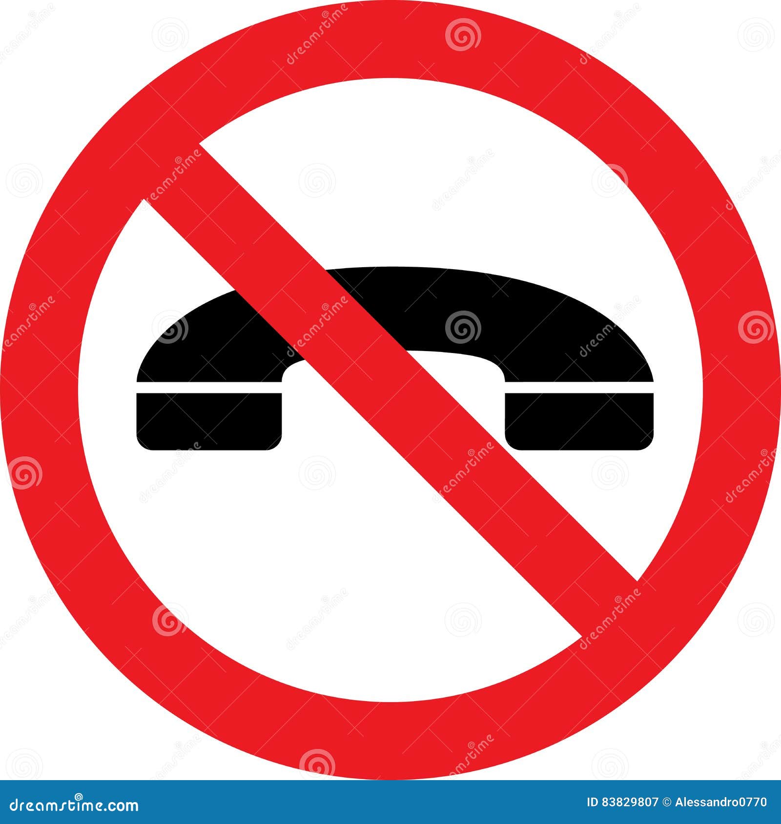 No phones sign stock illustration. Illustration of prohibition - 83829807