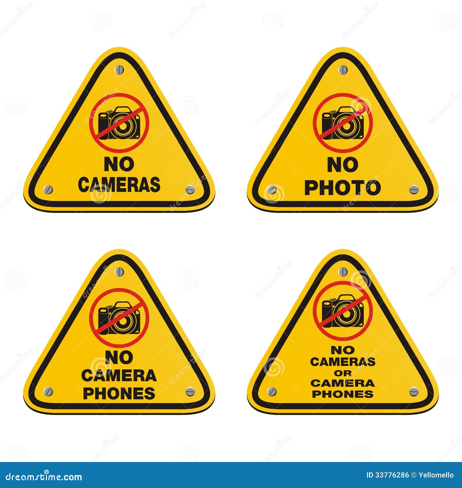 No photo, no cameras signs stock illustration. Illustration of circle ...