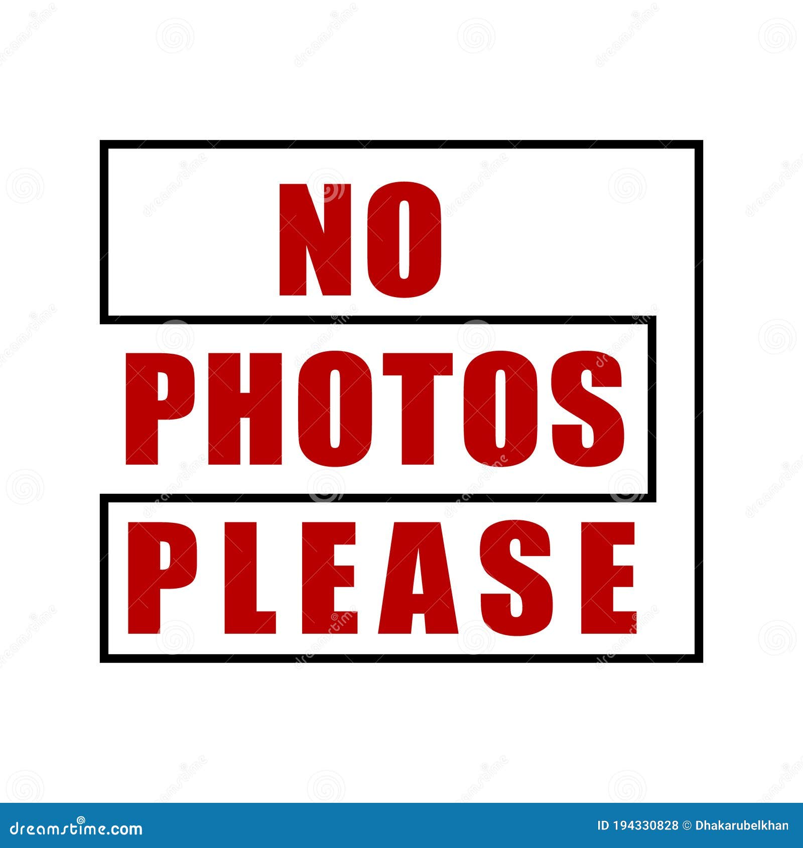 No Photos Please Image Vector Stock Vector - Illustration of shop, sign ...