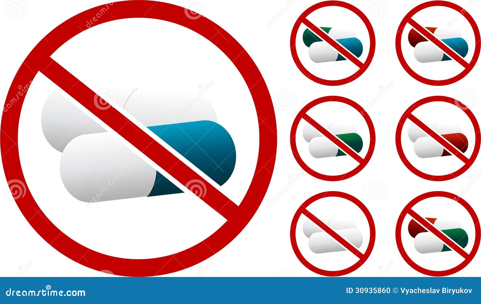No pills stock illustration. Illustration of element - 30935860