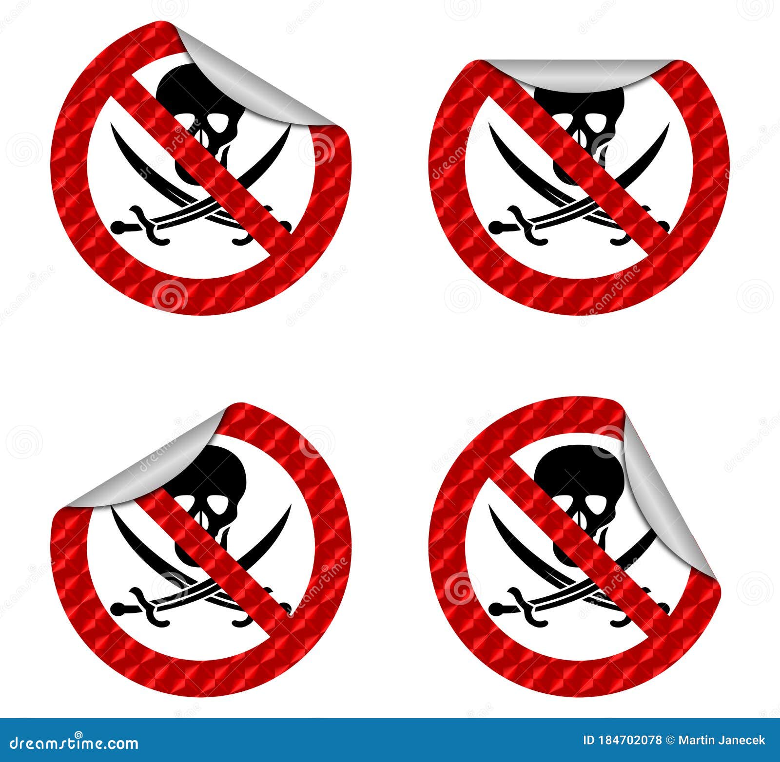 No Pirate Copy Software Sign Stock Illustration - Illustration of ...